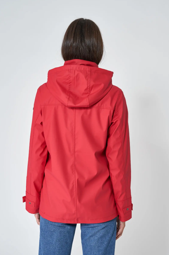 Batela Toggle Raincoat with Stripe Lining – Daisy Trading Co.