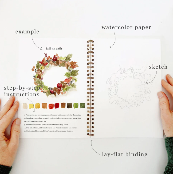 Watercolor Workbook – Emily Lex Studio (12 Sketches, 120lb Paper ...