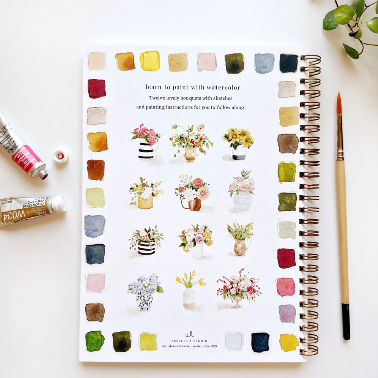 Watercolor Workbook – Emily Lex Studio (12 Sketches, 120lb Paper ...