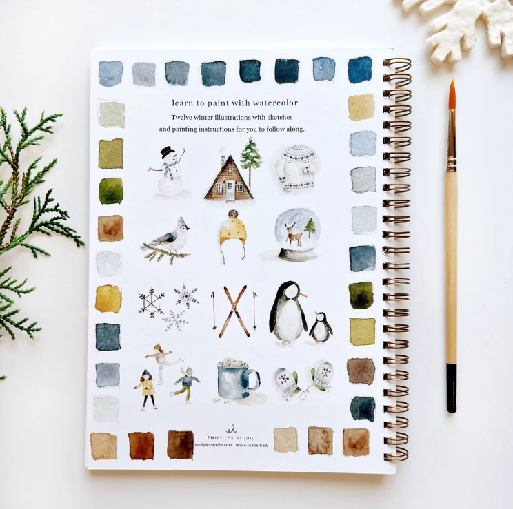 Watercolor Workbook – Emily Lex Studio (12 Sketches, 120lb Paper ...