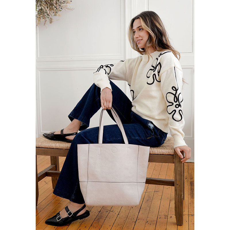 Faith Raw Edge Tote | Everyday Style from Daisy Jane’s – Daisy Trading Co.