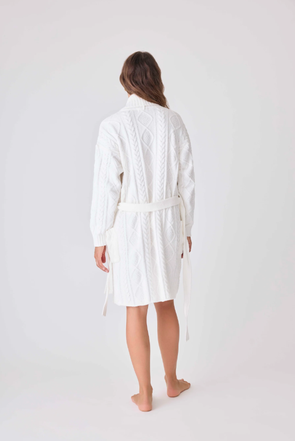 PJ Salvage Chenille Cozy Cable Shawl Collar Robe – Daisy Trading Co.