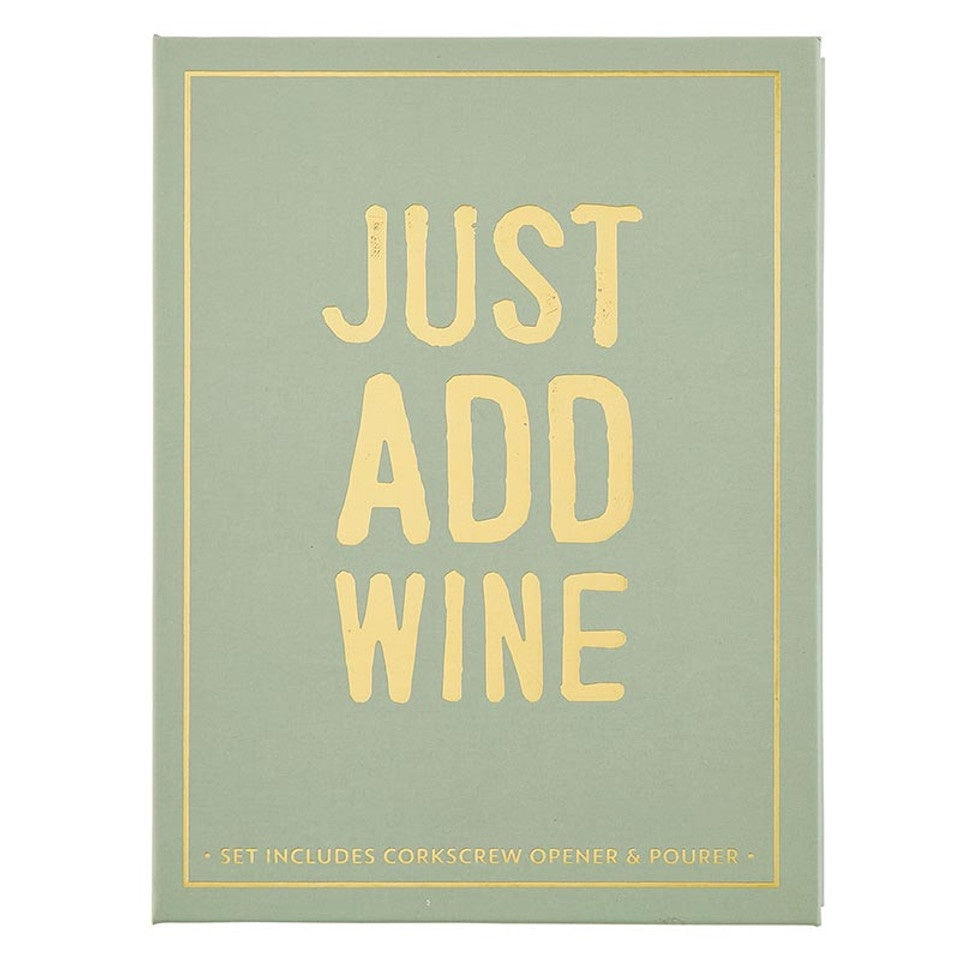 “Just Add Wine” Gift Set – Wine Tool Book Box | Daisy Trading Co.